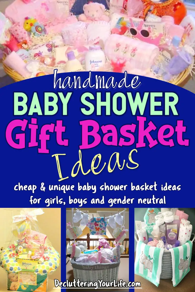 Cute Baby Shower Basket Ideas For a CHEAP Homemade Gift